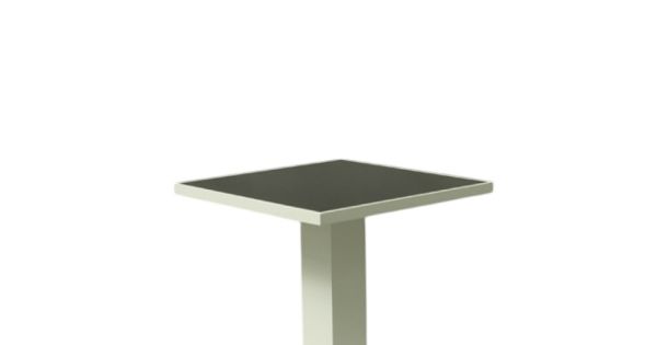 GH OLYMPIC CAFE TABLE WITH SMOKED MIRROR WHITE - Table