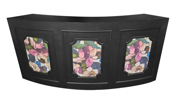 Colonial Curved Bar 8' (Black - Flower) - Bars