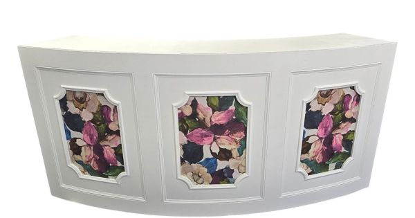 Colonial Curved Bar 8' (White - Flower) - Bars