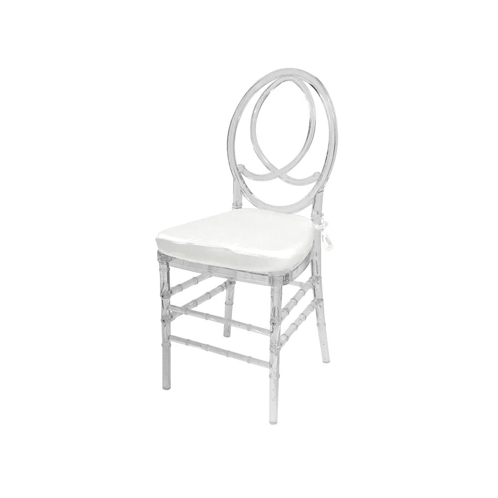 Infinity Chair Clear Cushion White - Resin Chairs