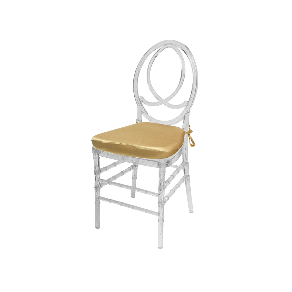 Infinity Chair Clear Cushion Gold - Resin Chairs