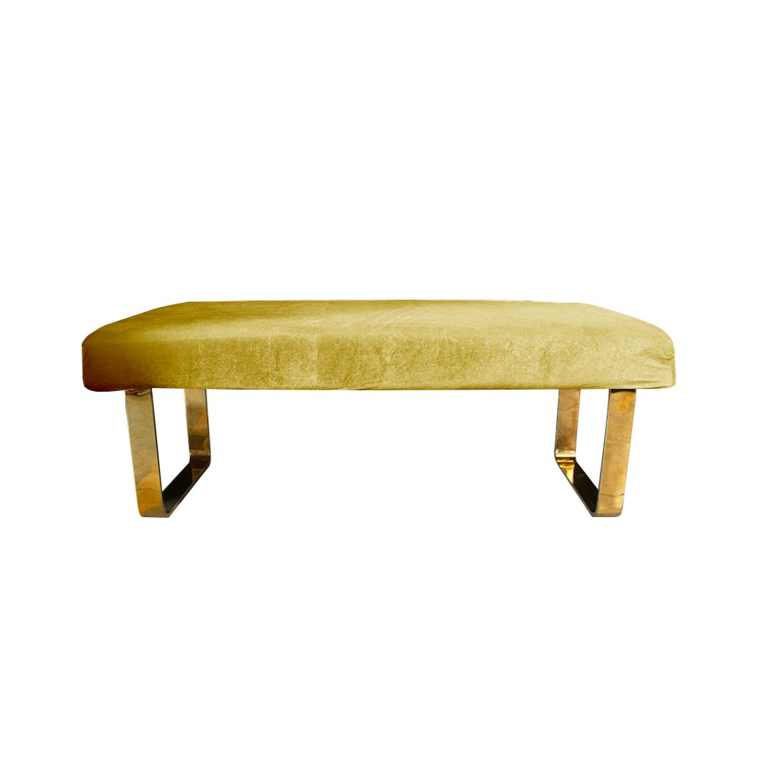 Modern Line Bench Gold Frame Gold - Modern Line Bench (Black)