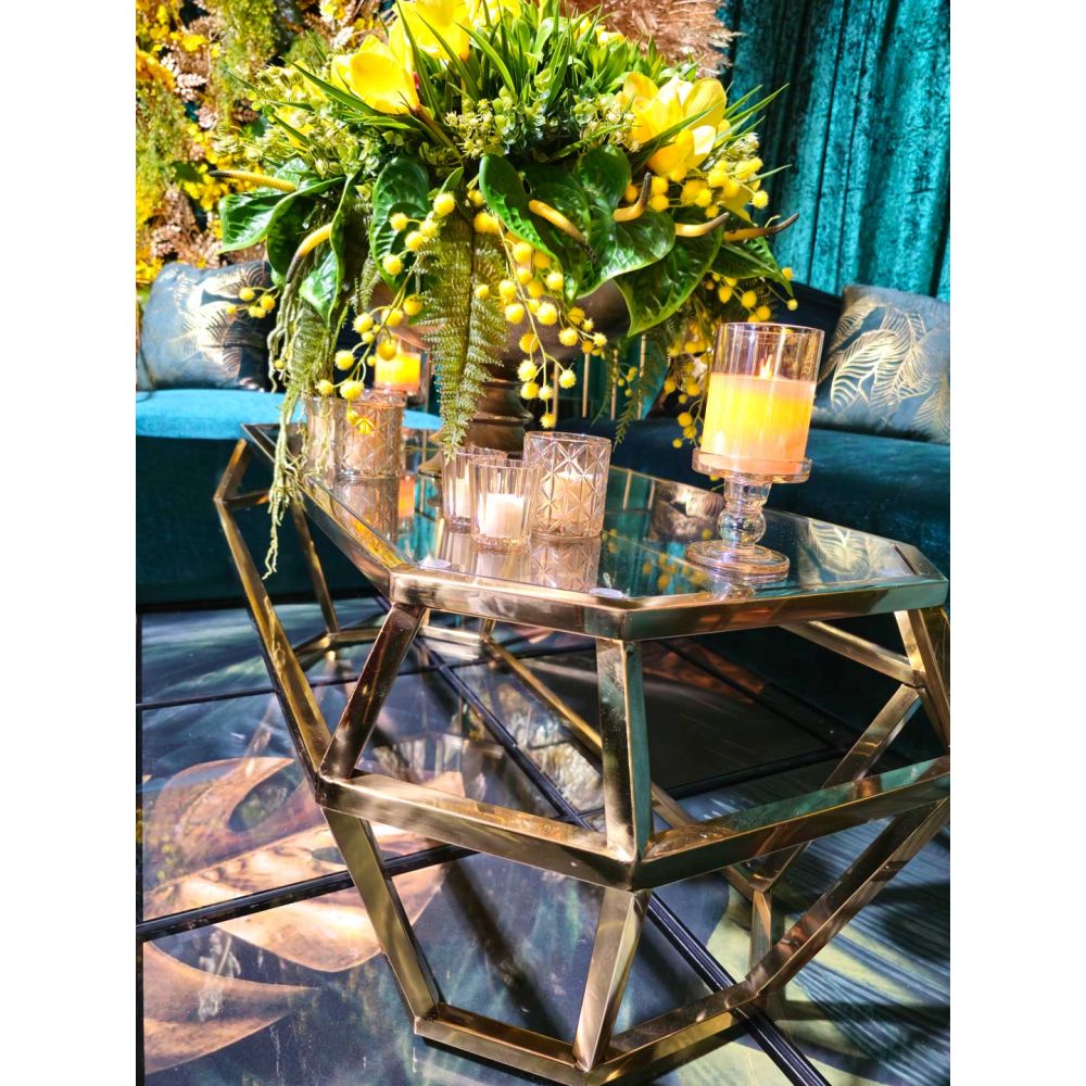 Reflection Coffee Table Gem Gold - Reflection Coffee Table Gem (Gold ...
