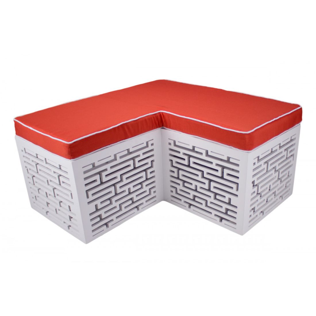 Maze Bench (L-Shape) orange - Maze Bench (L-Shape)