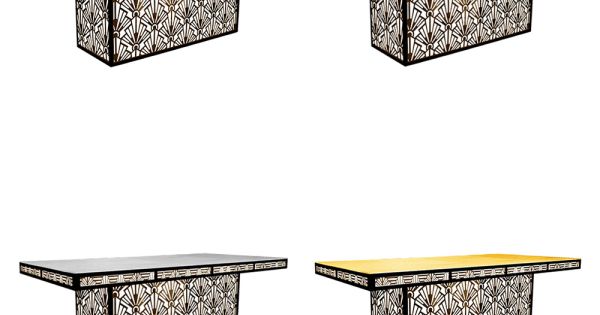 Gatsby Plus Dining Table 48"x96" Rectangular Black