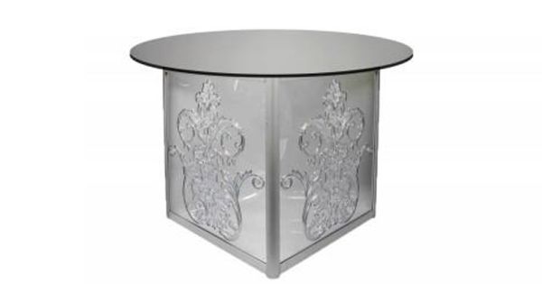 Mirror Dining Table Dior 48" (Round) - Mirror Dining Table Dior (Round)