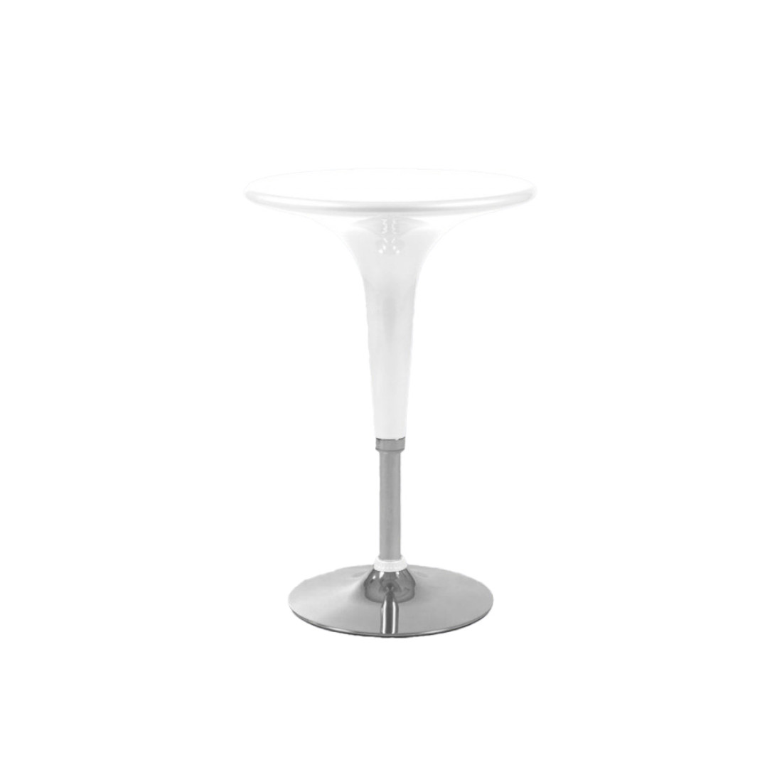 Contemporary Cocktail Table Scoop White (Adjustable) - Scoop bar high ...
