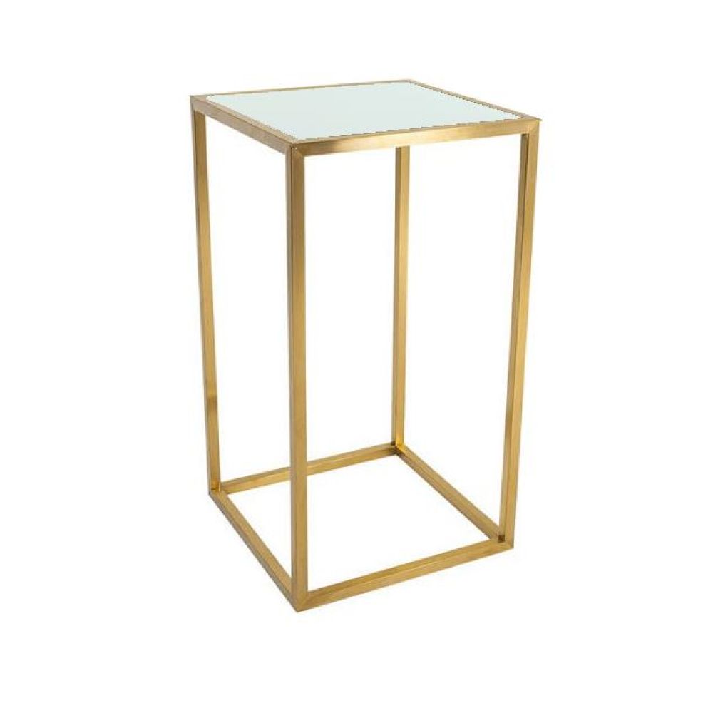 Splendor Highboy Table (Gold) - reflection cocktail table