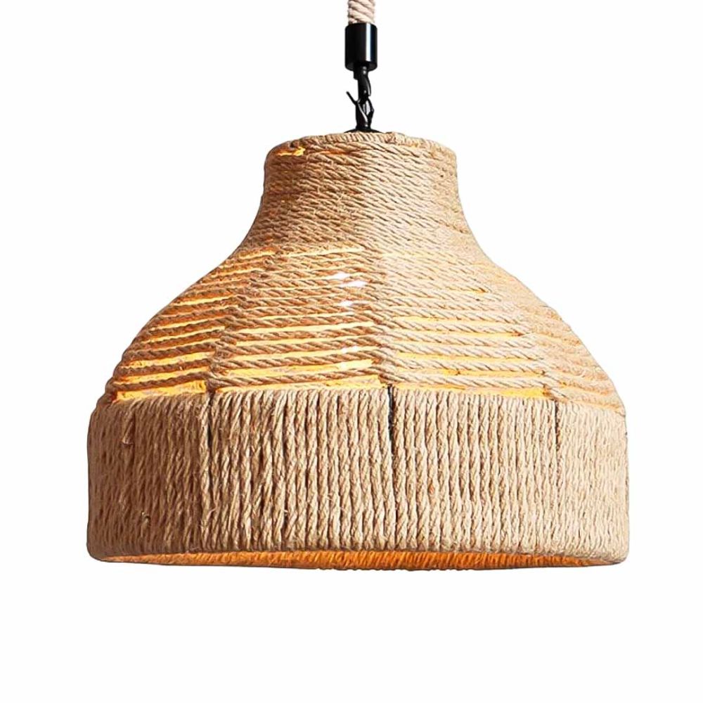 Jute Corn Husk Lamp - Pendant Lamp