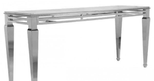 Reflection HighBoy Table Silver 48" x 96" Glass Top - Specialty Highboy ...
