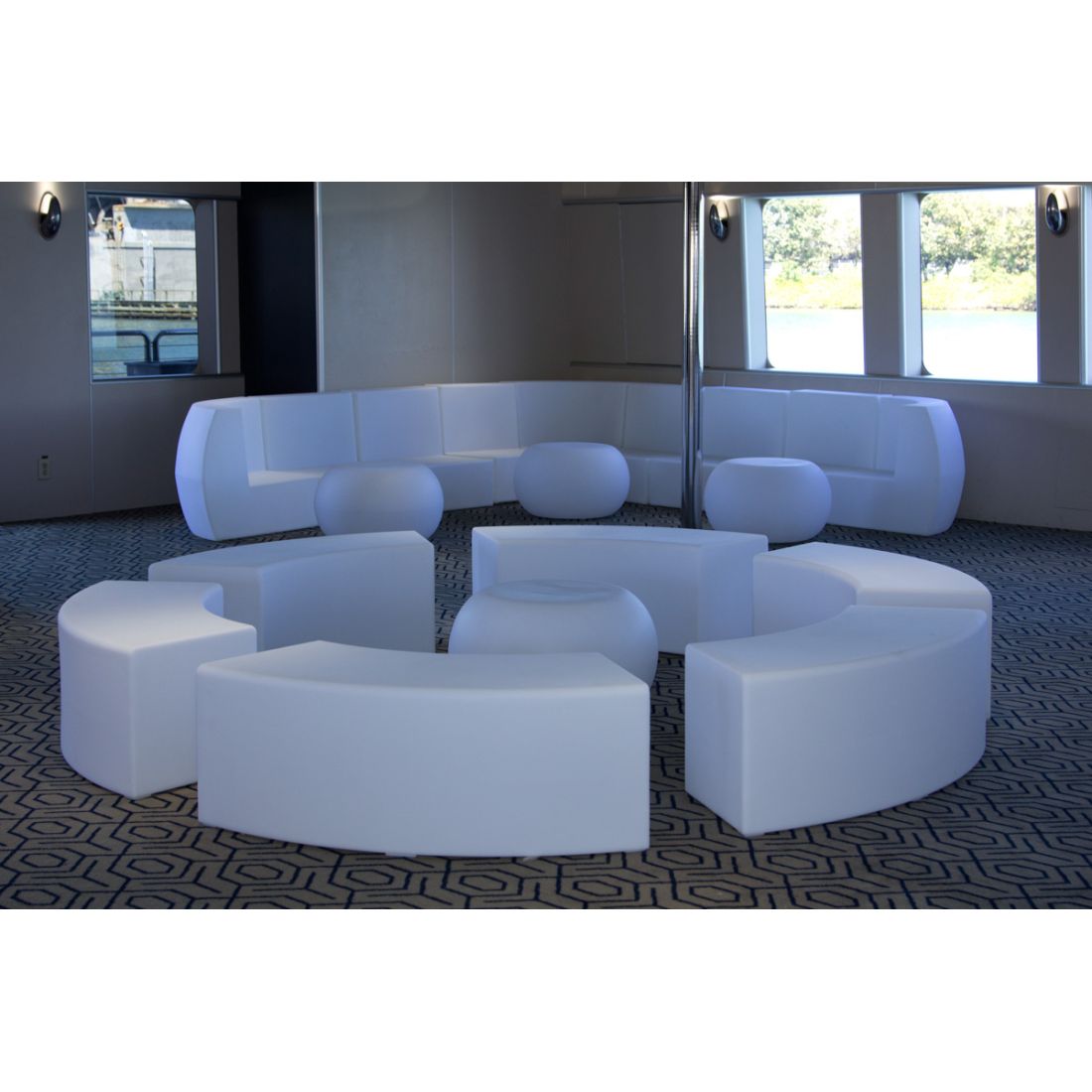 South Beach Serpentine Bench - South Beach 010