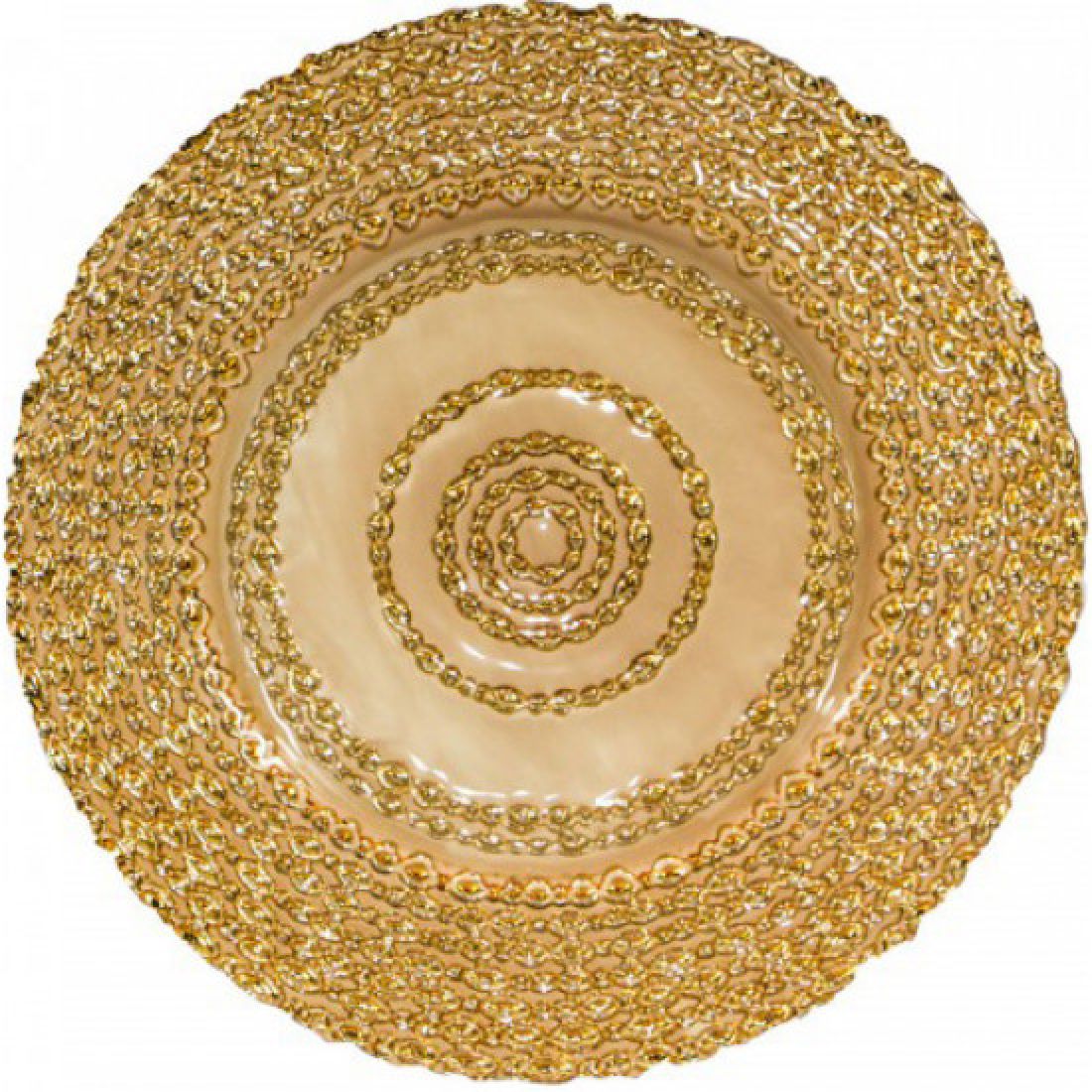 Lasso Charger Plate (Gold and Blush) - Lasso Charger Plate