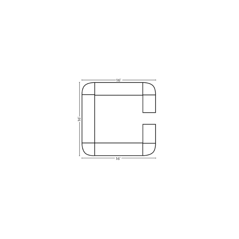 Modular Bar C Shape 16' x 16' - Bar