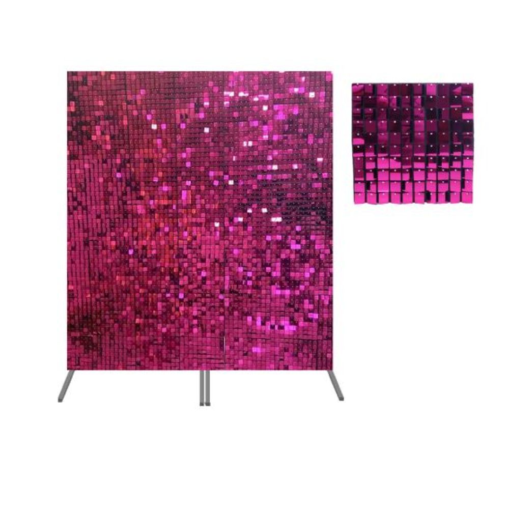 Sequin Wall Panel (Fuschia) - wall panel