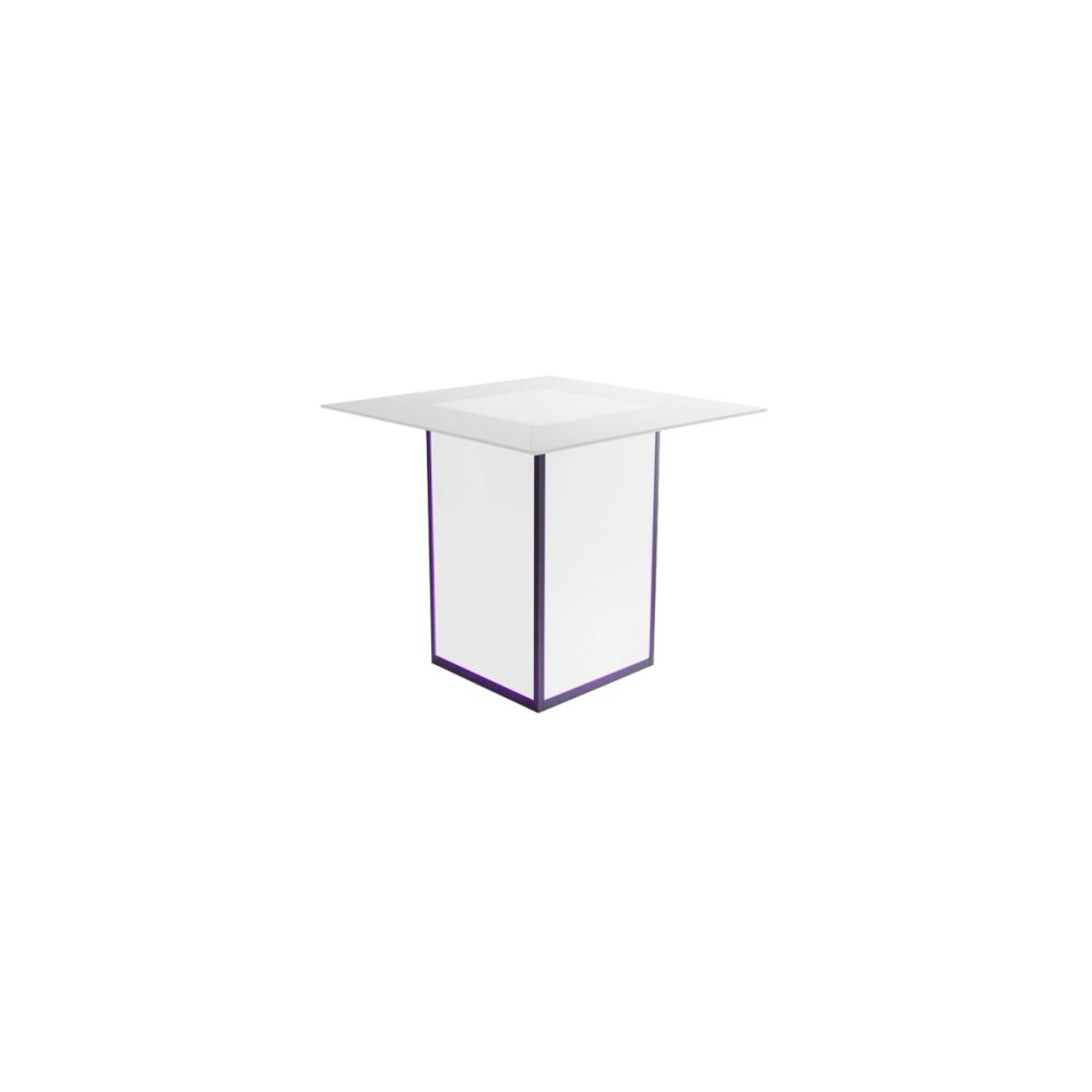 Skyline Highboy Square 48"x48 Square Glass - Miami Glow 002